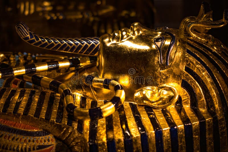 Tomb of Pharaoh Tutankhamen in the Museum of Egypt Stock Photo - Image ...
