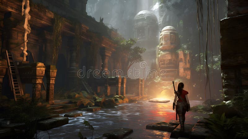 Tomb Raider Environment stock photo. Image of raider - 299632786
