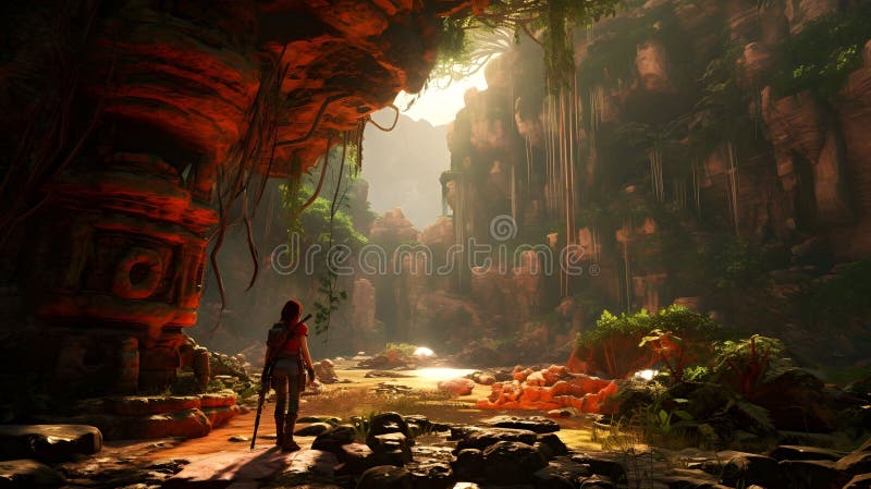 Tomb Raider Environment stock photo. Image of raider - 299632786