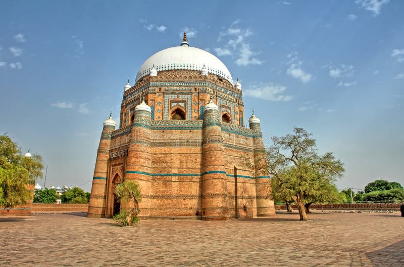 Tomb of Shah Rukn-e-Alam in Multan, Pakistan Stock Image - Image of ...