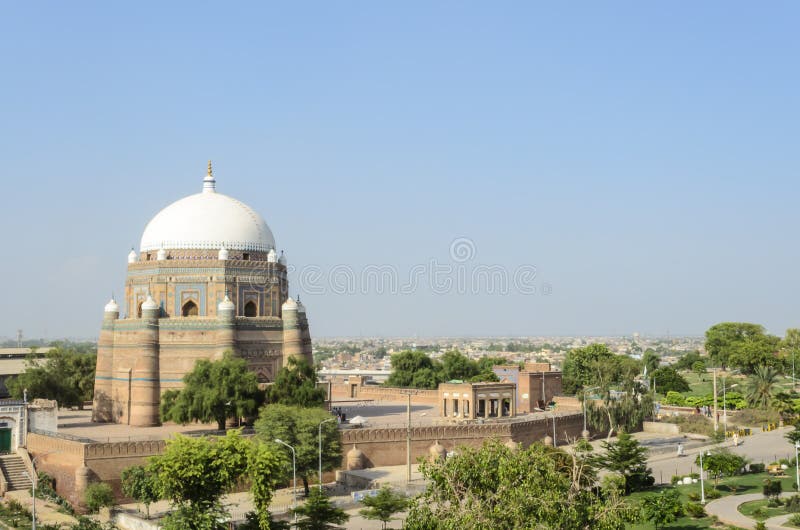 Tomb of Shah Rukn-e-Alam in Multan Pakistan Stock Photo - Image of ...
