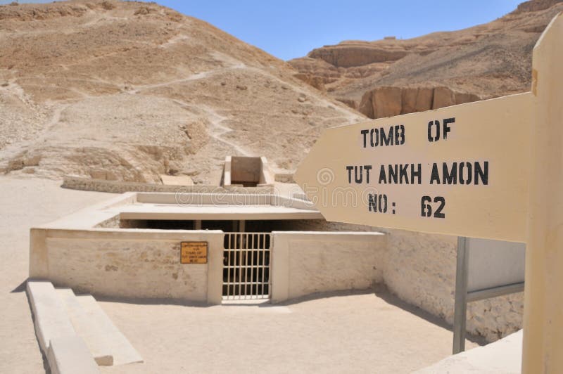 Tomb of Tutankhamon in Valey of the Kings, Luxor Stock Photo - Image of ...