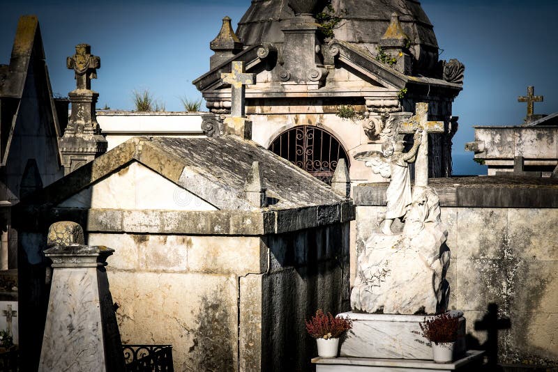 Tombs in the cemetery stock image. Image of cross, christianity - 63205807