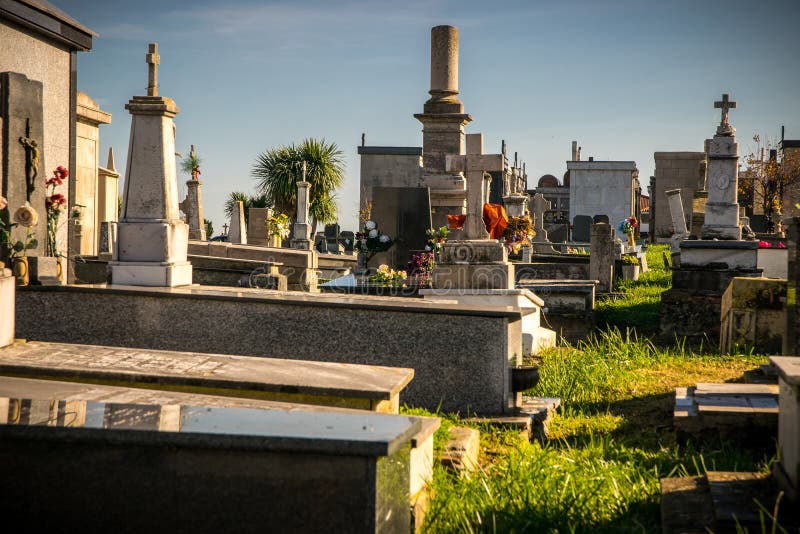 Tombs in the cemetery stock image. Image of funeral, heaven - 64778641