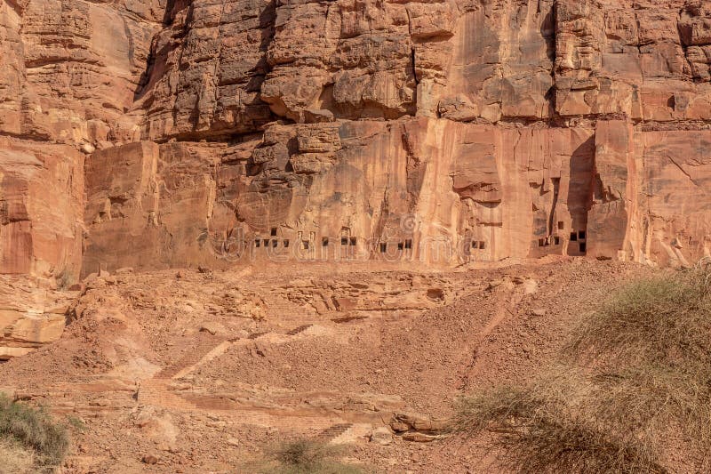 Tombs of Dadan Site in Al Ula, Saudi Arab Stock Photo - Image of desert ...