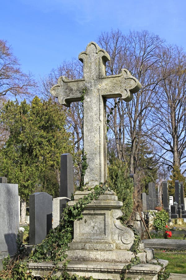 Tombstone cross stock image. Image of grip, ancient, granite - 40702017