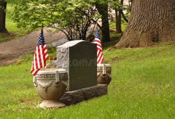 Tombstone with flags stock photo. Image of monument, remembrance - 14508756
