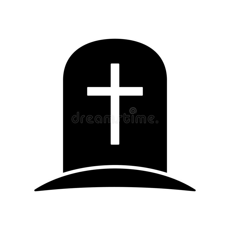 Tombstone Icon. Rip Grave Icon Vector Stock Vector - Illustration of ...