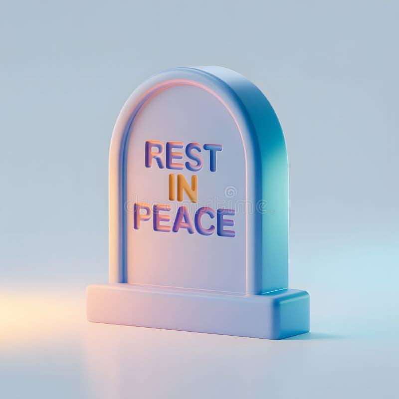 RIP Tombstone Illustration stock illustration. Illustration of ...