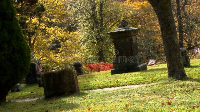 Old Town Cemetery on Cape Cod 8 Stock Video - Video of gravestone ...