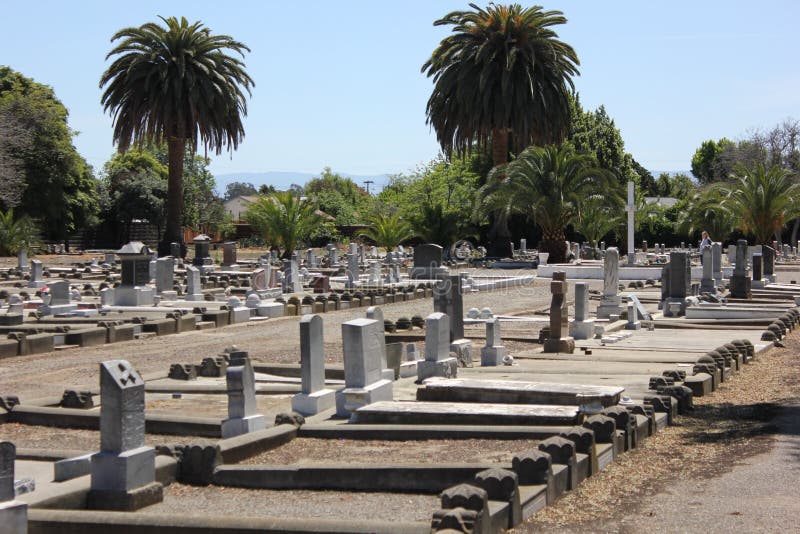 Tombstones in a graveyard stock photo. Image of tombstones - 53519370