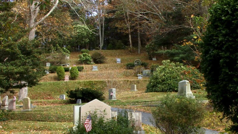 Old Town Cemetery on Cape Cod 10 Stock Footage - Video of historic ...