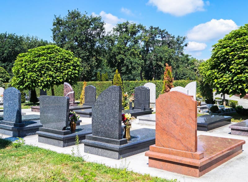 Tombstones in the Public Cemetery Stock Image - Image of death, dead ...