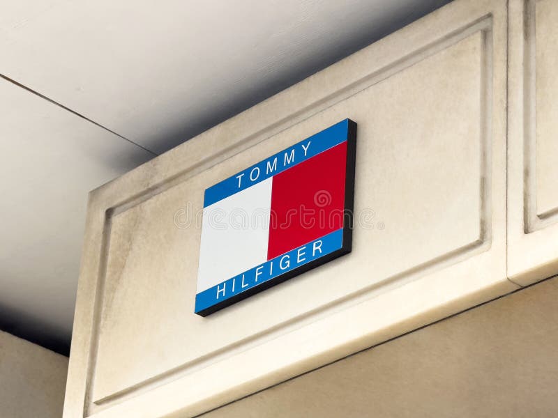 Tommy Hilfiger Storefront Signage with Iconic Blue White Red Logo ...