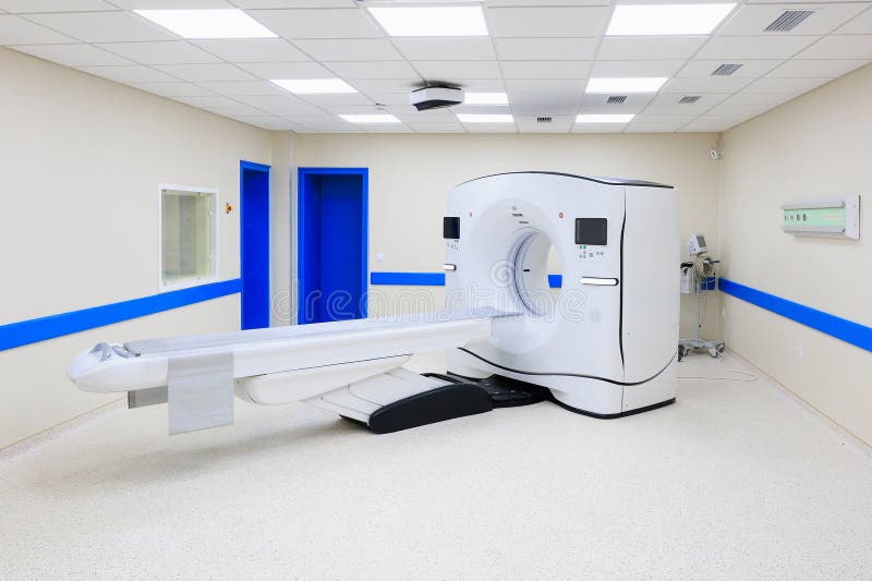 Tomograph in the Hospital. Background with Selective Focus and Copy ...