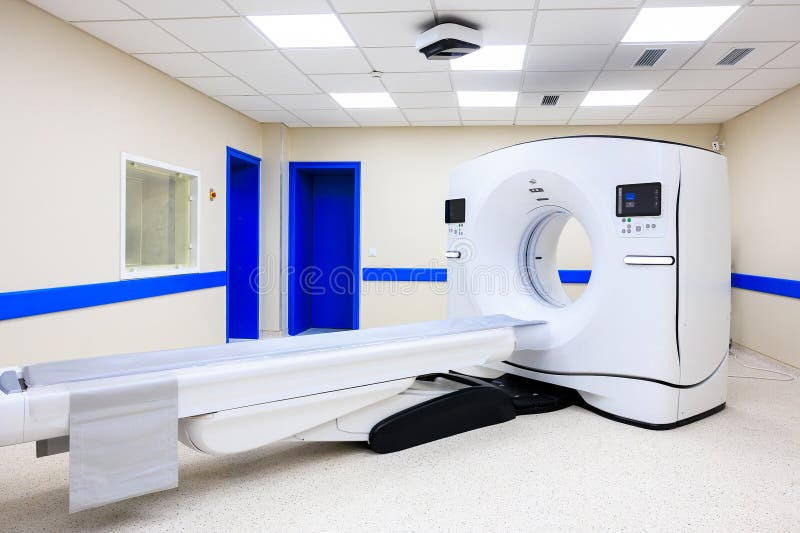 Tomograph in the Hospital. Background with Selective Focus and Copy ...