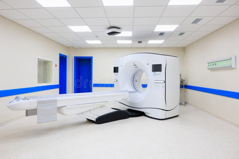 Tomograph in the Hospital. Background with Selective Focus and Copy ...