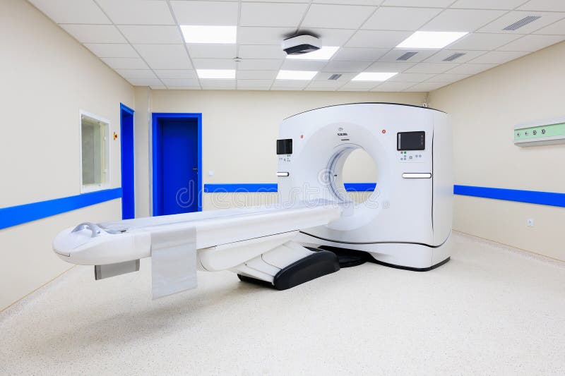 Tomograph in the Hospital. Background with Selective Focus and Copy ...