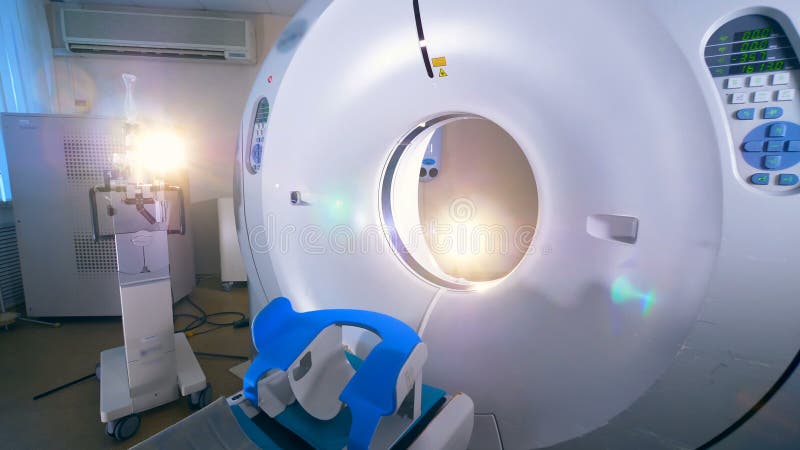 A Tomography Machine in an Empty Hospital Lab. Stock Video - Video of ...