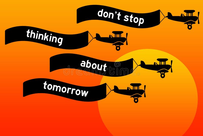 Tomorrow planning stock illustration. Illustration of mission - 44217455