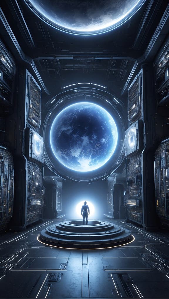 Tomorrow S Tech Frontier: DataEclipse QuantumQuotient. AI Generate Stock Illustration ...