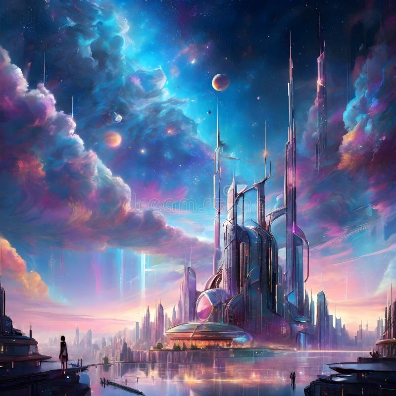 Tomorrow World: a Glimpse into the Future Stock Illustration ...