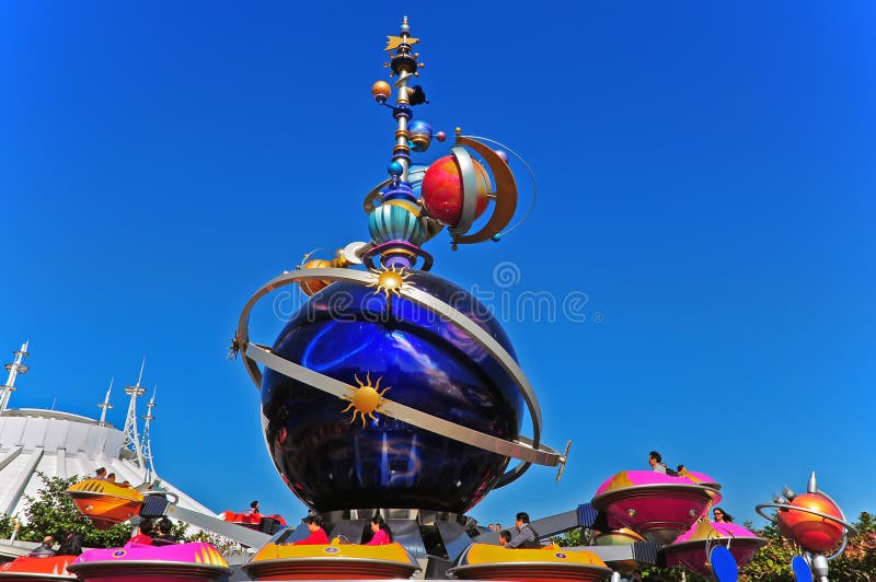 Tomorrowland Fun Ride at Disneyland Editorial Stock Image - Image of ...