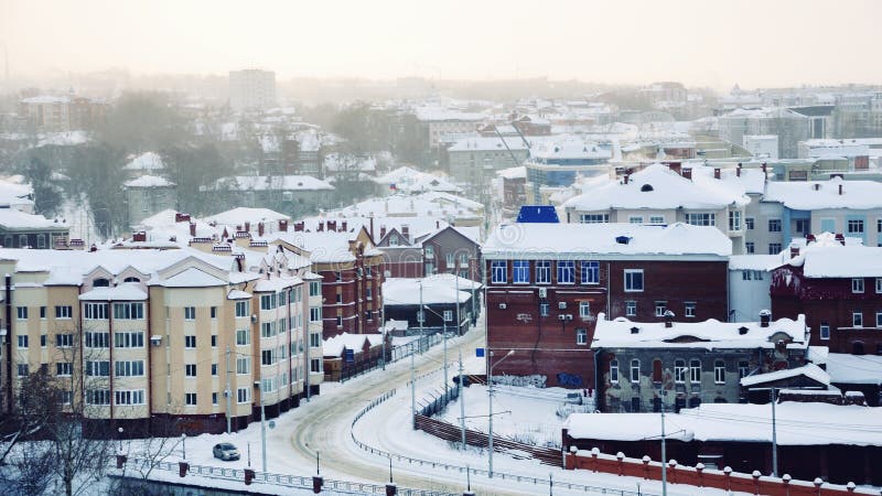 Tomsk, Russia stock image. Image of building, winter - 37109493