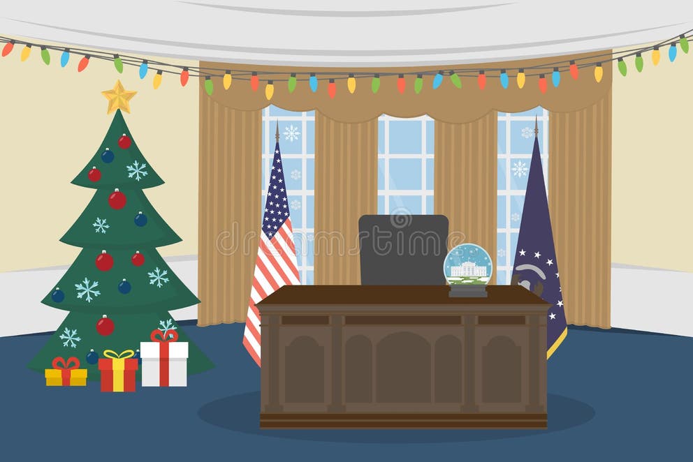 Tomt ovalt kontor vektor illustrationer. Illustration av flagga - 82755732