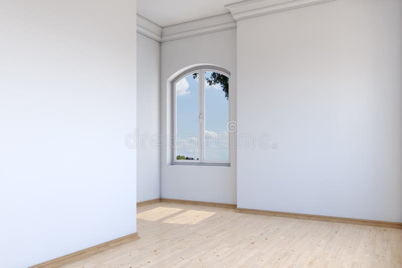 Tomt rum i ett lyxhus stock illustrationer. Illustration av sovrum ...