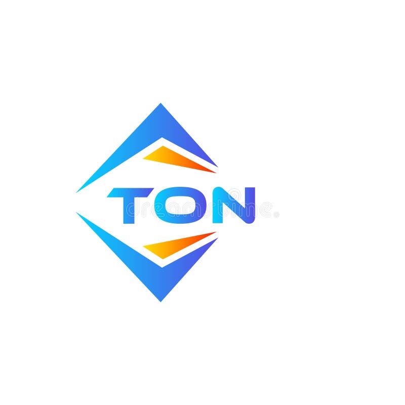 TON Abstract Technology Logo Design on White Background. TON Creative ...