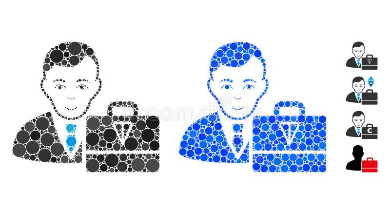 Ton Accounter Mosaic Icon of Circle Dots Stock Illustration ...