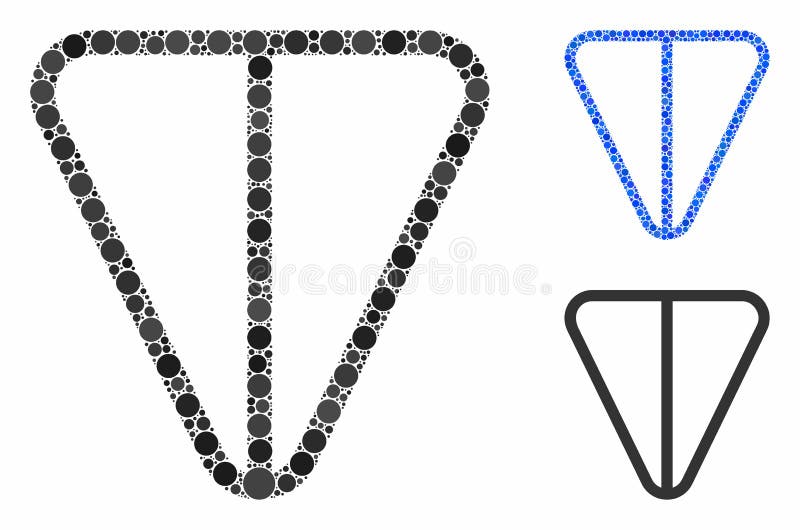 Ton Currency Composition Icon of Circles Stock Illustration ...