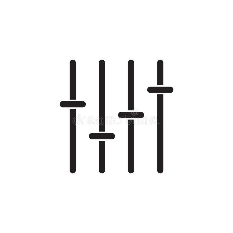 Ton-Kontroll-Symbol Vektor Logo Design Template Vektor Abbildung ...