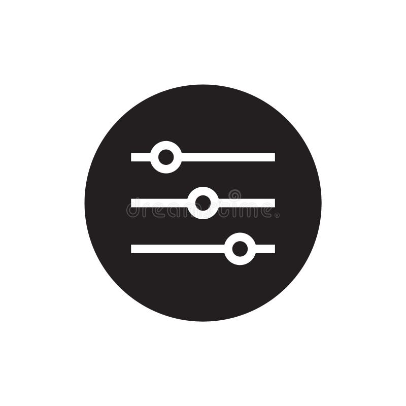Ton-Kontroll-Symbol Vektor Logo Design Template Vektor Abbildung ...