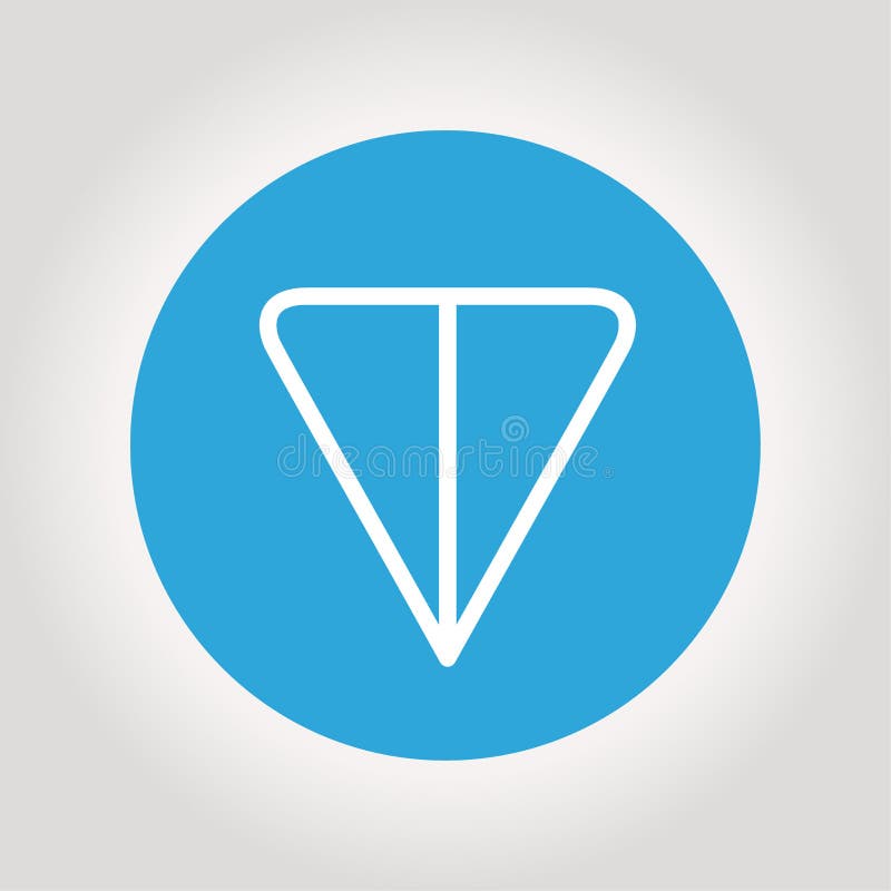 TON Logo. Cryptocurrency of Telegram Open Network. Vector Illustration ...