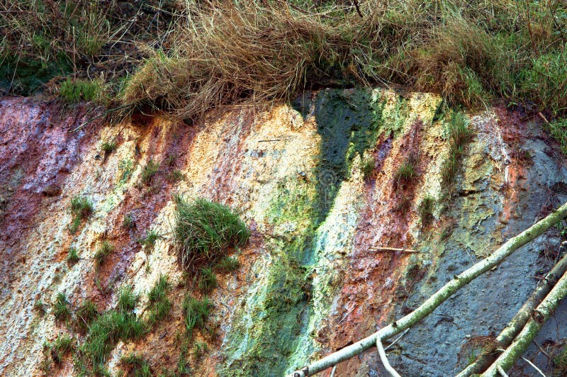 Tonboden, Mischlehm, Seeklippe Stockbild - Bild von schmutz, geologie ...