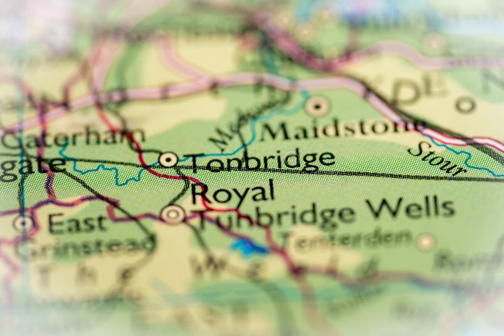 Tonbridge, England Highlighted on a World Map Stock Photo - Image of ...