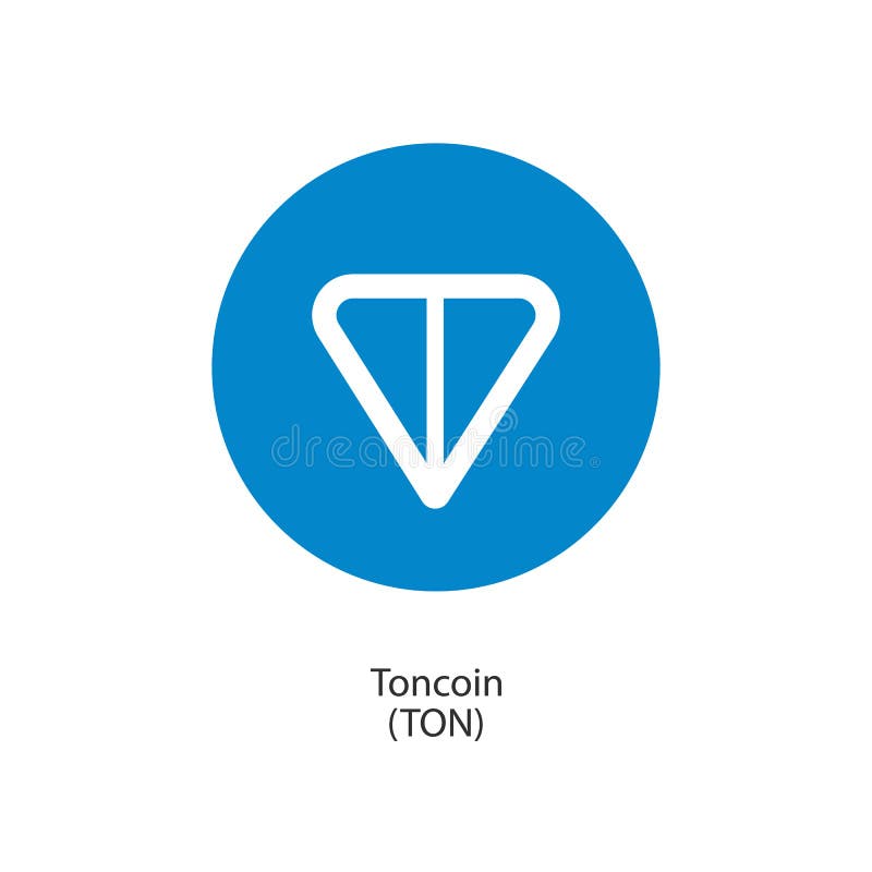 Toncoin TON Cryptocurrency Logo Iconc Vector Stock Vector ...