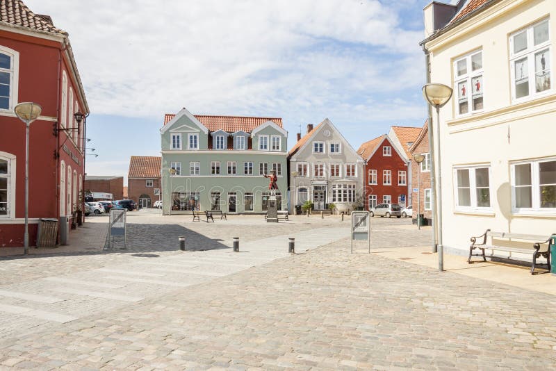 Tonder town - Denmark. editorial stock photo. Image of house - 96194903
