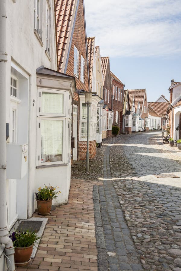 Tonder town - Denmark. stock photo. Image of street, surface - 94458798