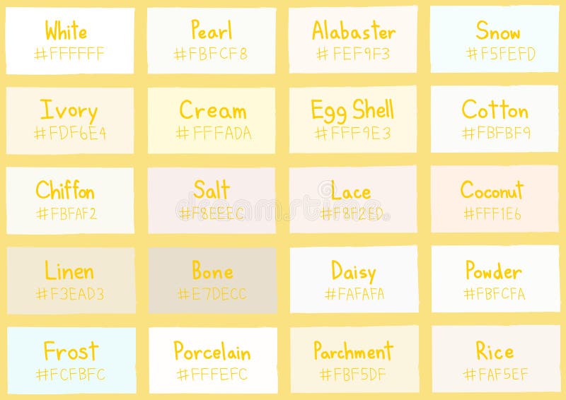 Nuance De Bleu, Couleur, Dégradé, Fond Avec Code Et Nom Illustration de ...