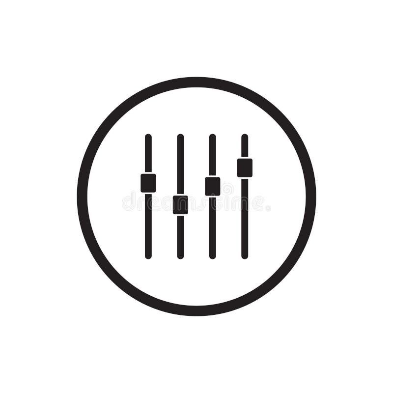 Tone Control Icon Vector Logo Design Template Stock Vector ...