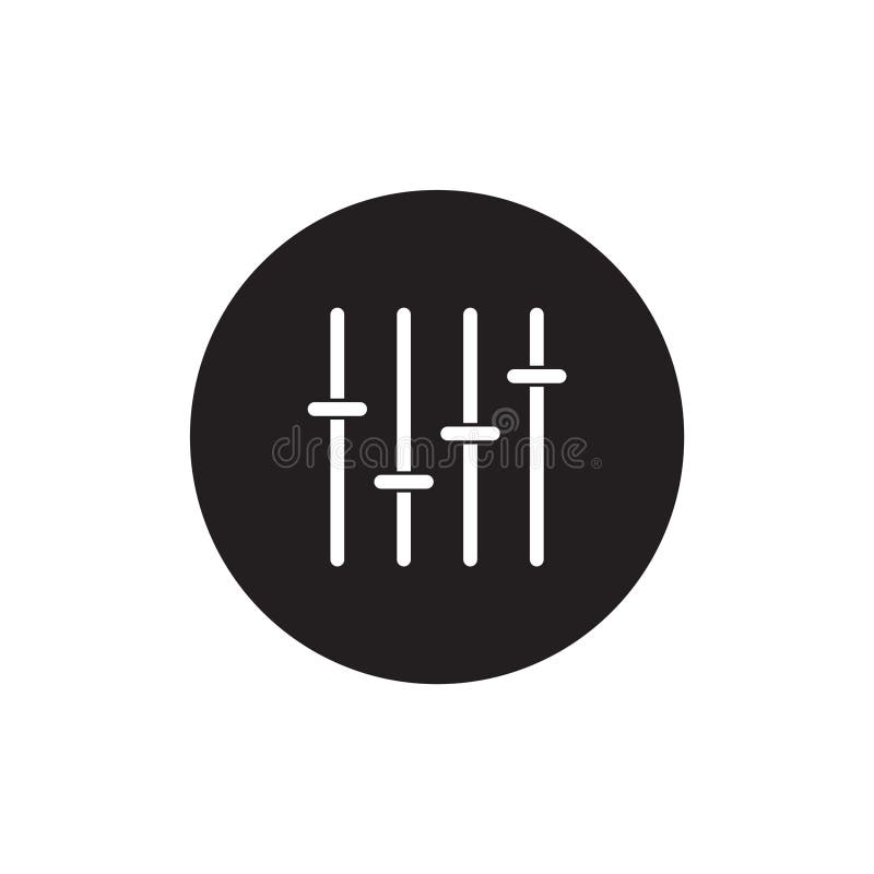 Tone Control Icon Vector Logo Design Template Stock Vector ...