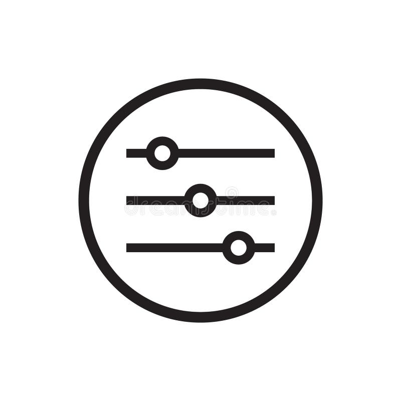 Tone Control Icon Vector Logo Design Template Stock Vector ...