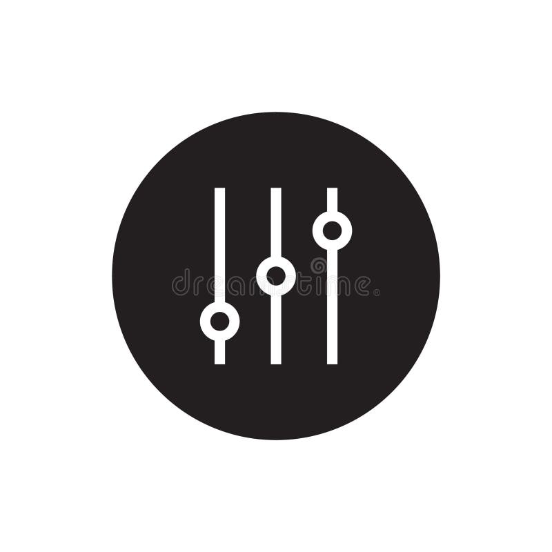 Tone Control Icon Vector Logo Design Template Stock Vector ...