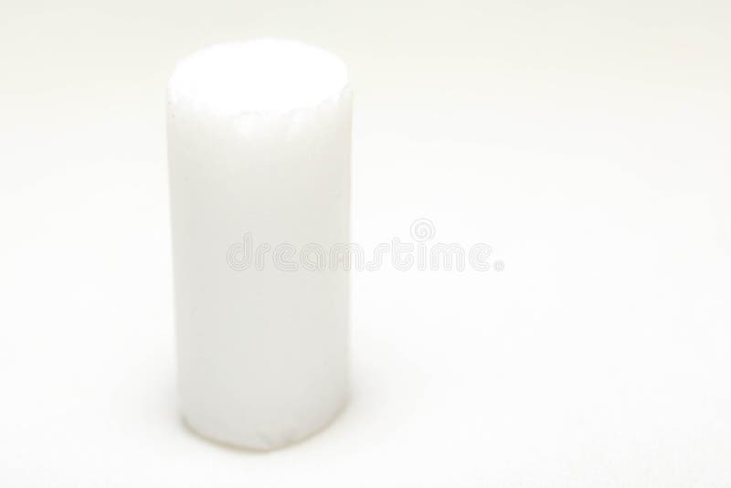 Tone-on-tone Image, White Cylinder on White Background. Barely Visible ...