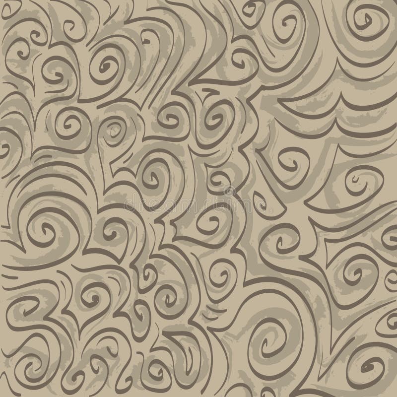 Tone on Tone Swirlies stock illustration. Illustration of flora - 14386670