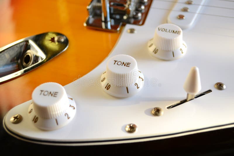 Tone and volume knobs stock image. Image of instrument - 21694909