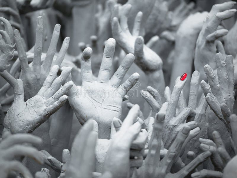 Hands From Hell stock image. Image of charity, chiang - 23121173
